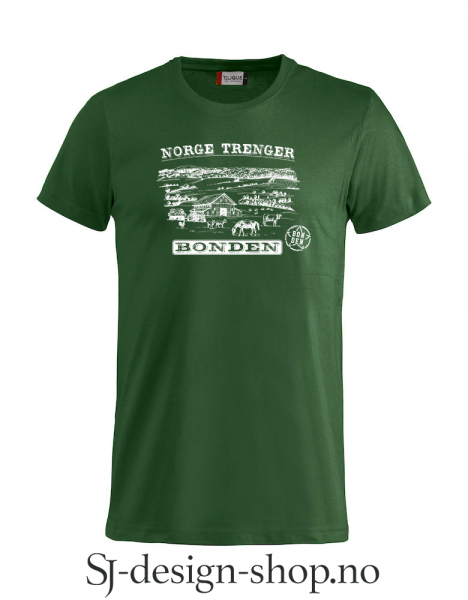 Bønder T-Shirt med design fra SJ Profilering & Design AS - SJ-Design shop